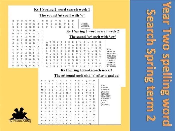 Fun and Engaging Six Week Spelling Word Search Activity for Kids