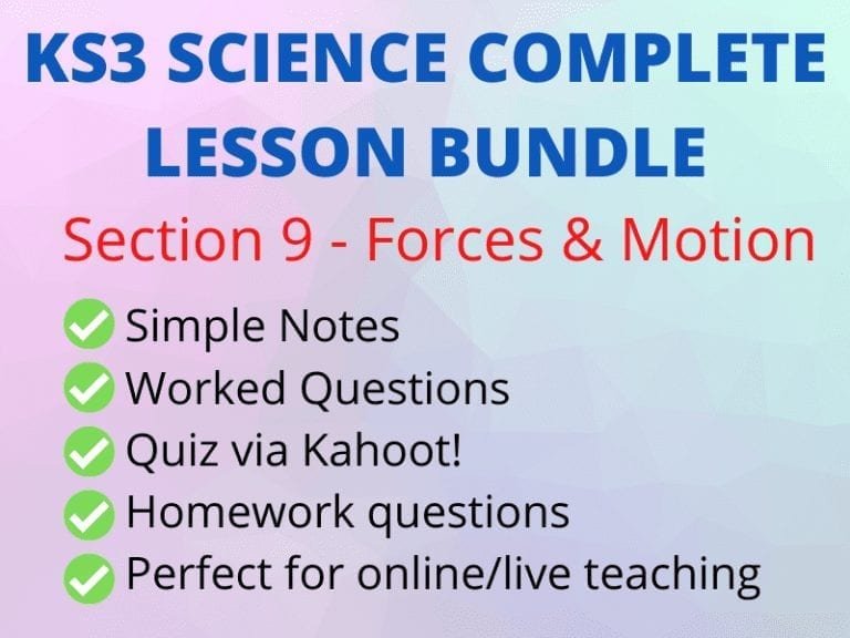 Engage Students with KS3 Science - Section 9 Bundle on Forces and Motion