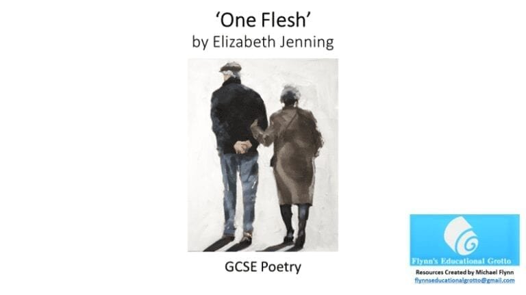 'One Flesh' by Elizabeth Jenning - Complete Lesson Resource