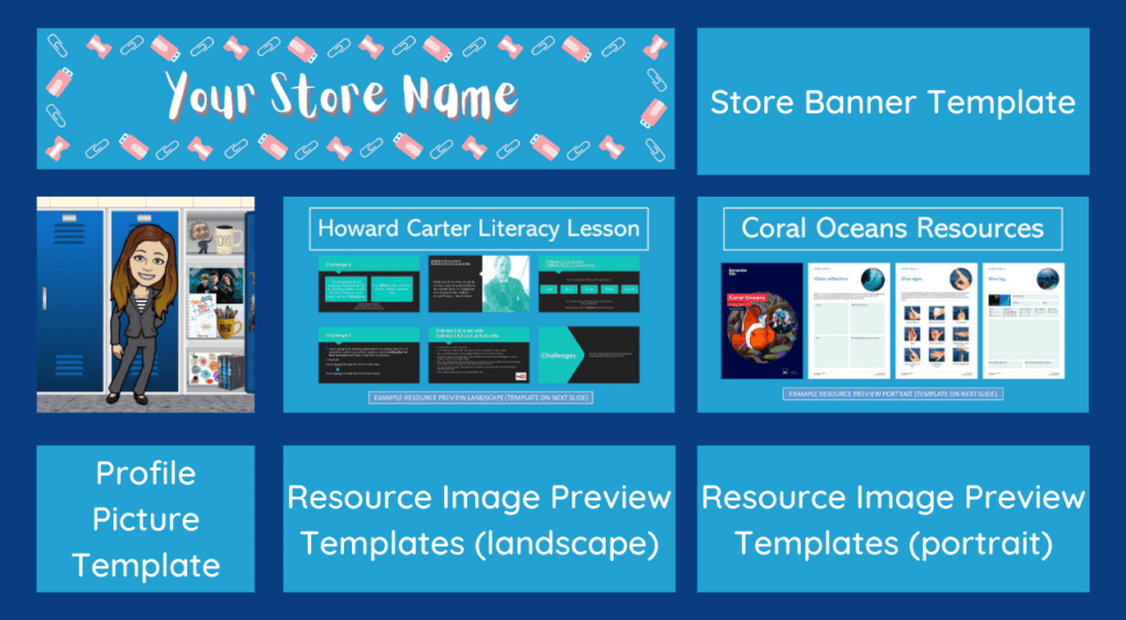 Customizable Lesson Planning Store Templates