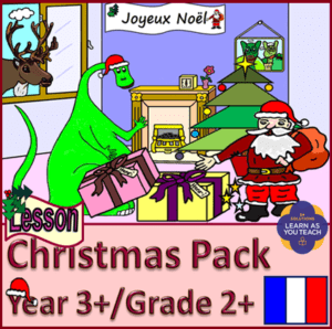 Christmas Primary French Lesson Pack: Jingle Bells Words & Music in French