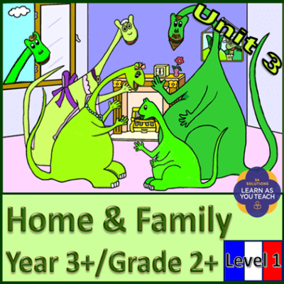 Level 1 French Home & Family Unit: Teaching Materials for Identifying ...