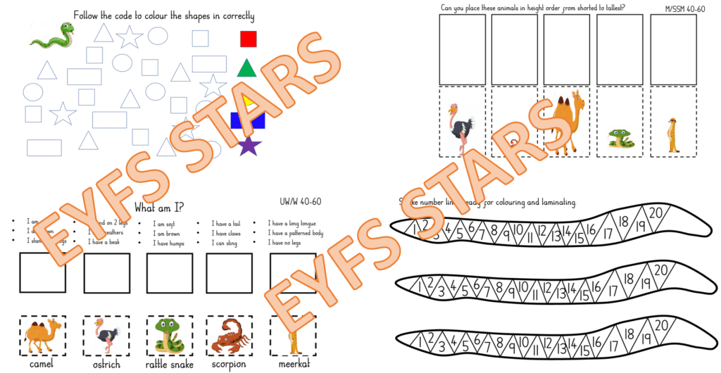8 Desert Worksheets for Literacy and Numeracy | Fun and Educational ...