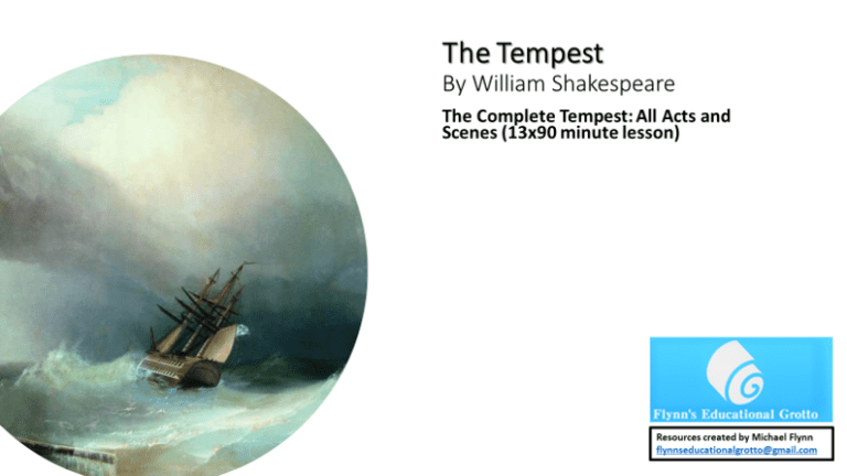 Teaching ‘The Tempest’: Complete PowerPoint Lessons