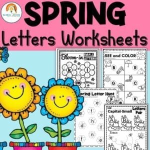 Teach Alphabets with Kindergarten Spring Worksheets