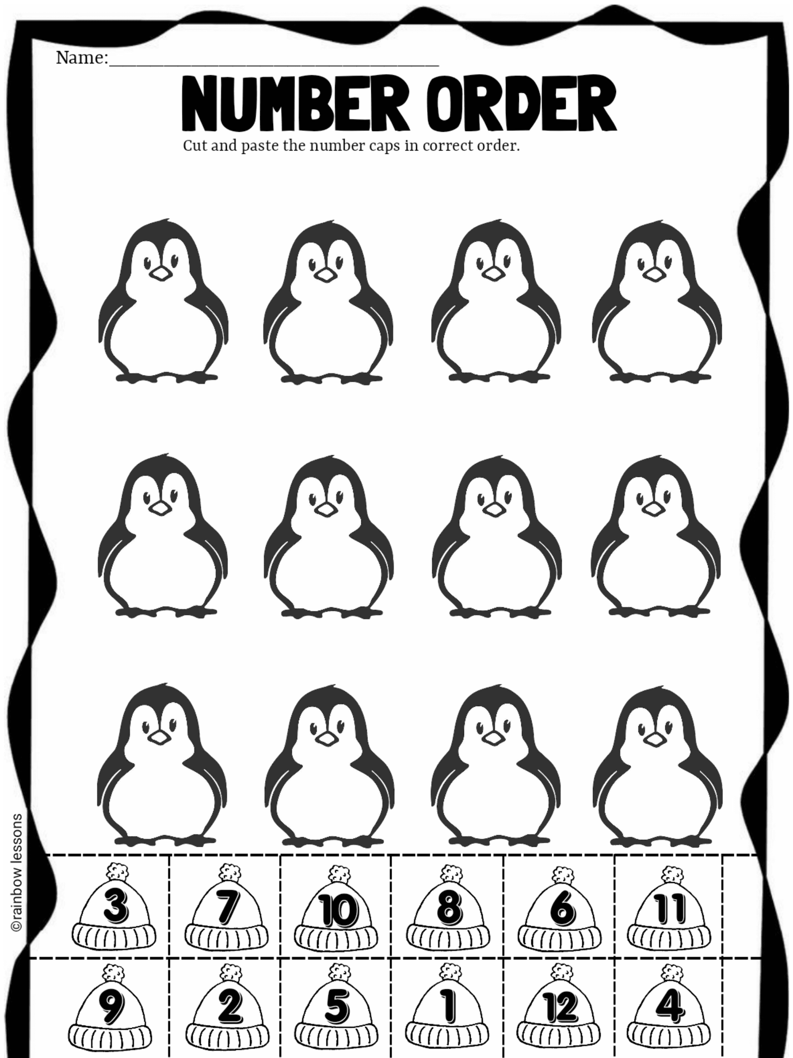 Winter Math Worksheets Numbers Tracing Counting More