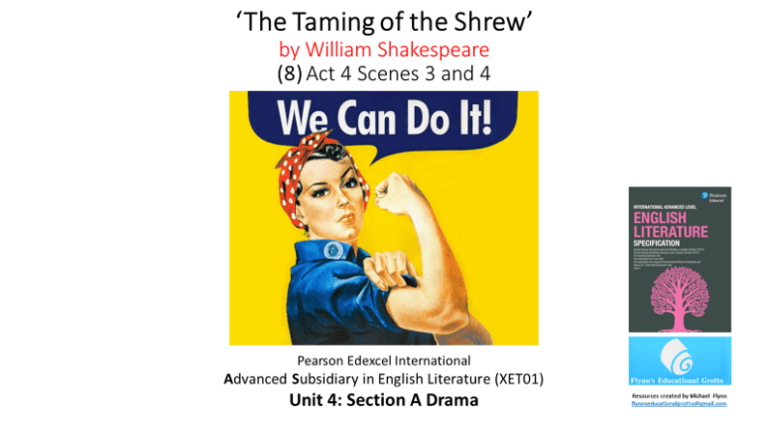 Teach Gender Inequality & Sexual Abuse with Shakespeare´s ´The Taming ...