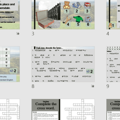 Revise Willy Russell's Blood Brothers with Interactive 'Escape Room' Tasks