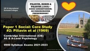 CIE A-Level Psychology Core Studies: Piliavin et al (1969) Study PPT ...