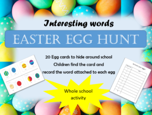 20 Laminated Easter Eggs to Hide in School for a Fun Vocabulary Hunt
