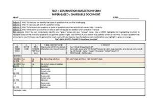 Improve Student Reflection with this Free Test Performance Record Resource