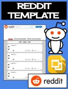 Engage Students with Social Media: Printable PDF & Google Slides Reddit ...