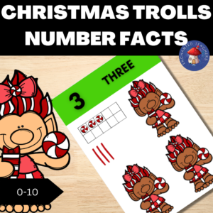 Christmas Trolls Math Posters: Engaging Resource for Learning Number Facts