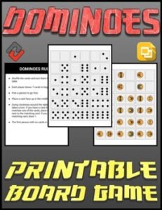No Prep, Print and Play Dominoes Board Game for Classroom Fun and Learning
