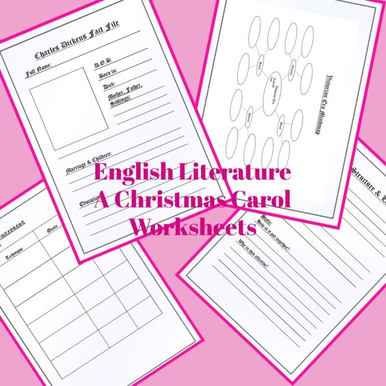 5 Christmas Carol Worksheets to Aid Student Study