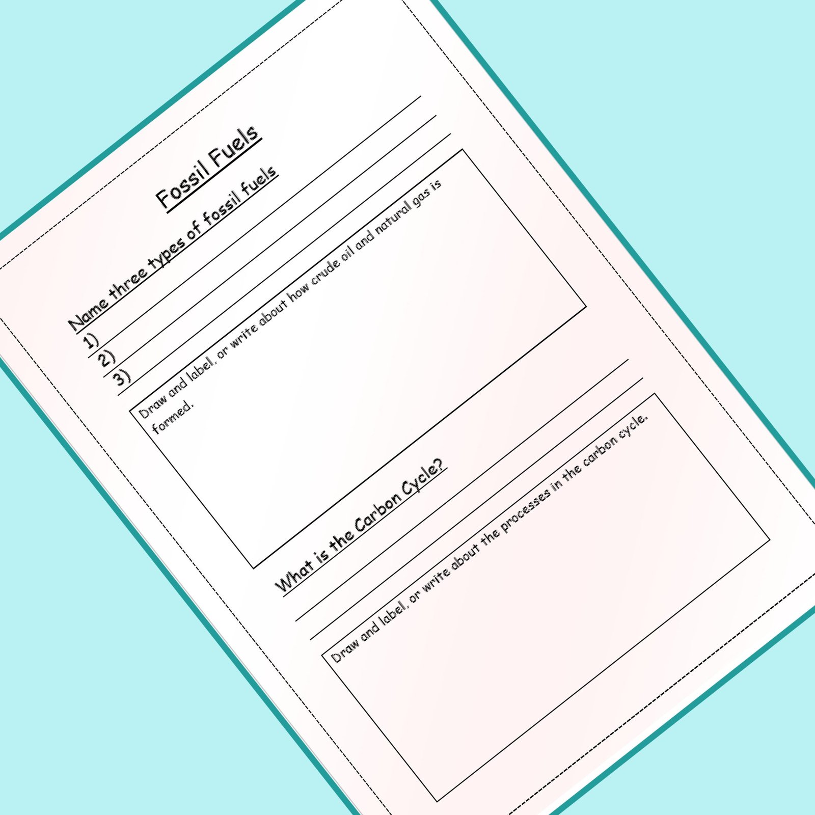 KS3 Chemistry Worksheets for Earth and Environment Teaching