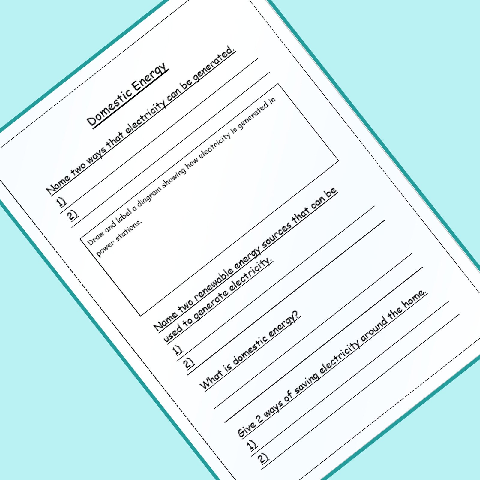 Support KS3 Physics Teaching with Engaging Energy Worksheets