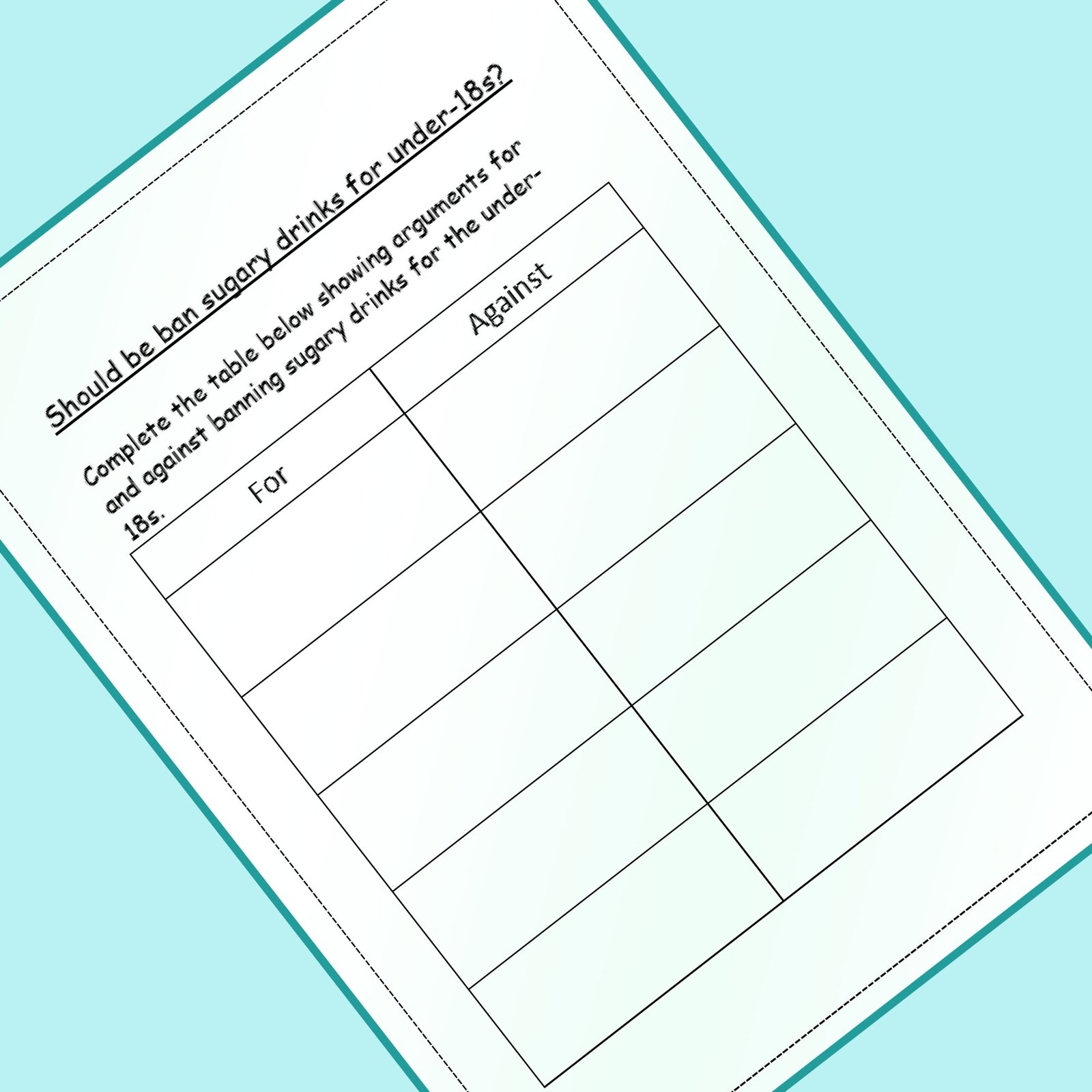 Teaching Health and Disease: KS3 Biology Worksheets