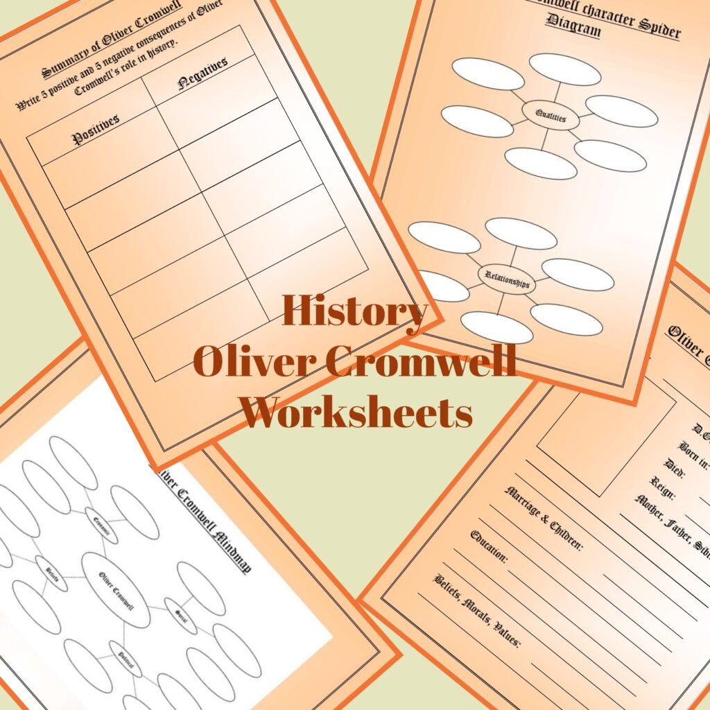 Oliver Cromwell Scheme of Work: Fact File, Timeline, Mind Map & More