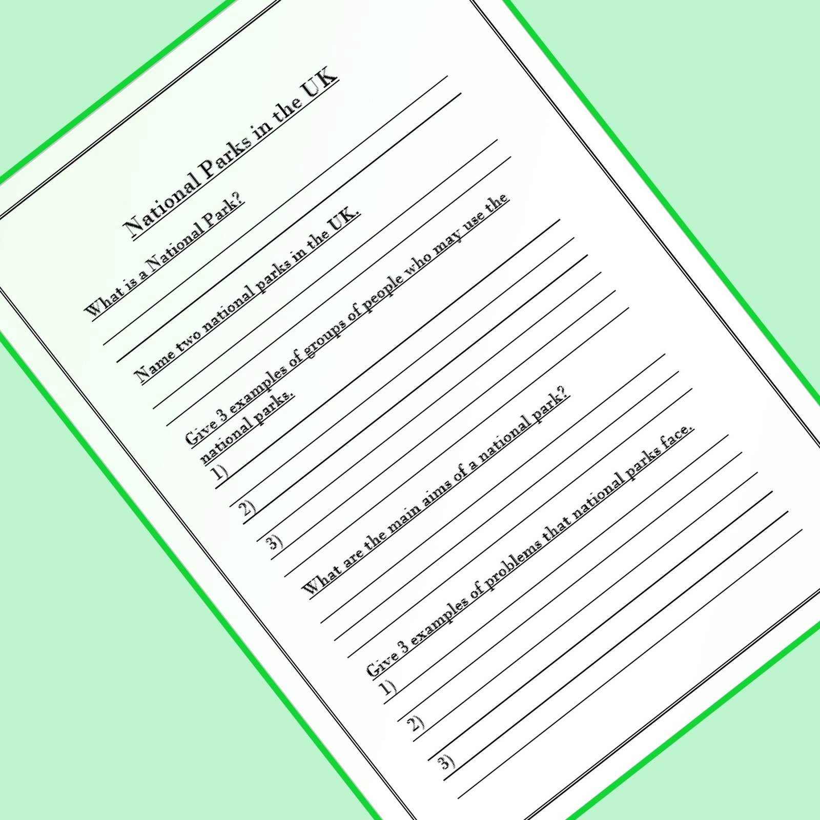 Geography Tourism Worksheets - Free and Premium Teaching Resources ...
