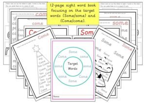 Improve Reading and Spelling with Come Come, Some Some Workbook