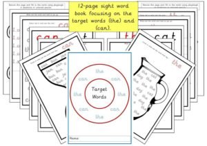 Boost Your Child's Reading Skills with a Target Word Workbook for 'the ...