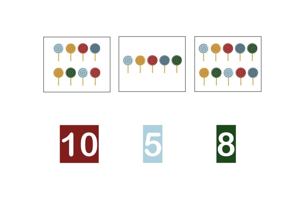 Counting Worksheets: Matching Numbers and Quantities with I Spy Game