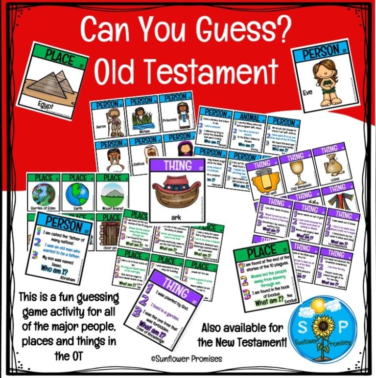 Engaging Old Testament Guess Who, What, and Where Scripture Help for Kids