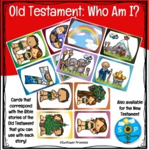 Engaging Old Testament Bible Story Cards for Pre-K and Kindergarten
