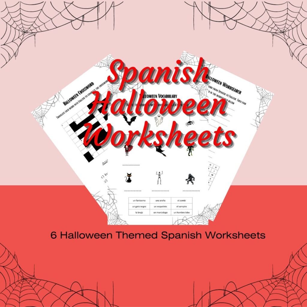 6 Printable Halloween Spanish Games/Worksheets for KS3 (Grades 6-8 ...