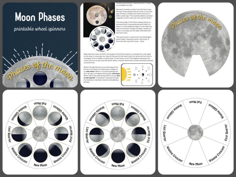 Create Your Own Eye-Catching Moon Phase Spinner for ENWC Curriculum