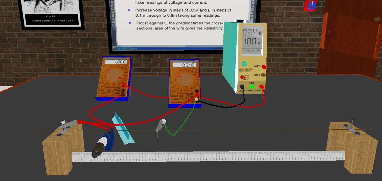 Measure Resistivity: Realistic 3D Simulation for Teachers and Students
