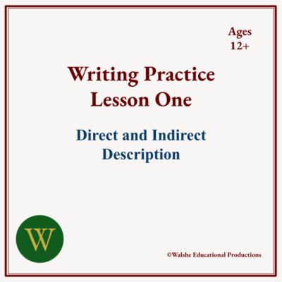 Writing Practice Lesson: Direct and Indirect Description for Engaging ...