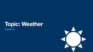 Engage in Weather: A Pre-Intermediate EFL Speaking Class Exploring ...