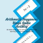 Engaging Arithmetic Sequences Maths Bingo Game with Adaptable Questions