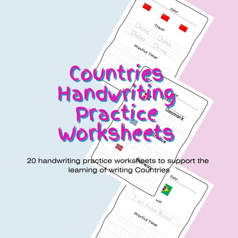 Enhance English Language Skills with Engaging Countries Worksheets