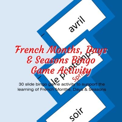 Engaging French Days, Months & Seasons Bingo Game: Interactive and ...