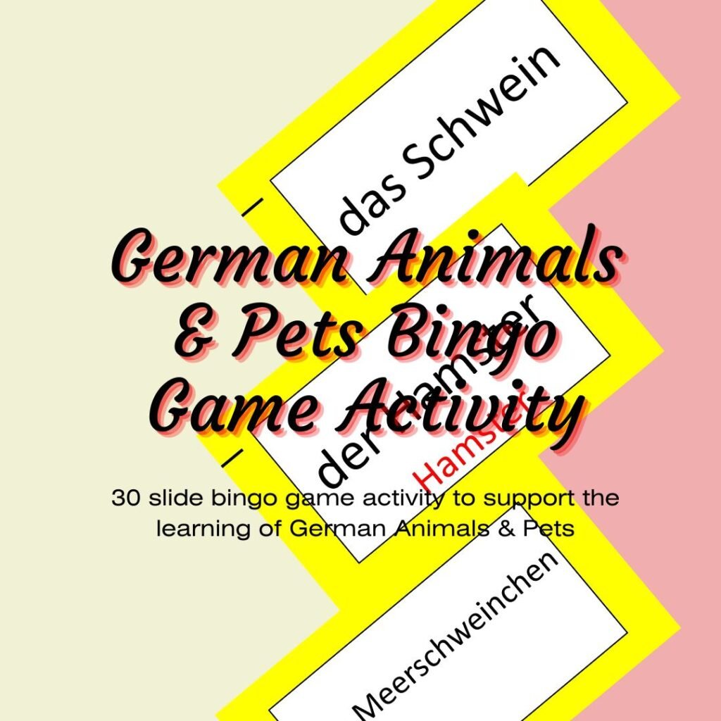 Engaging German Animals & Pets Bingo Game: Interactive and Adaptable ...