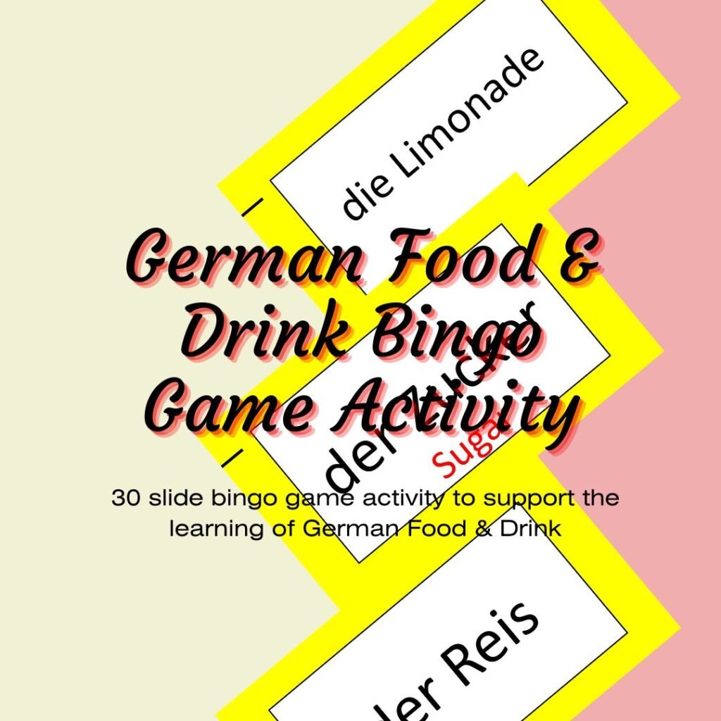 Engaging German Food & Drink Bingo Game | Interactive PowerPoint Activity