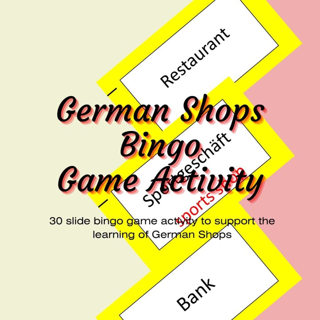 Engaging German Shops Bingo Game: Fun and Interactive Vocabulary Revision