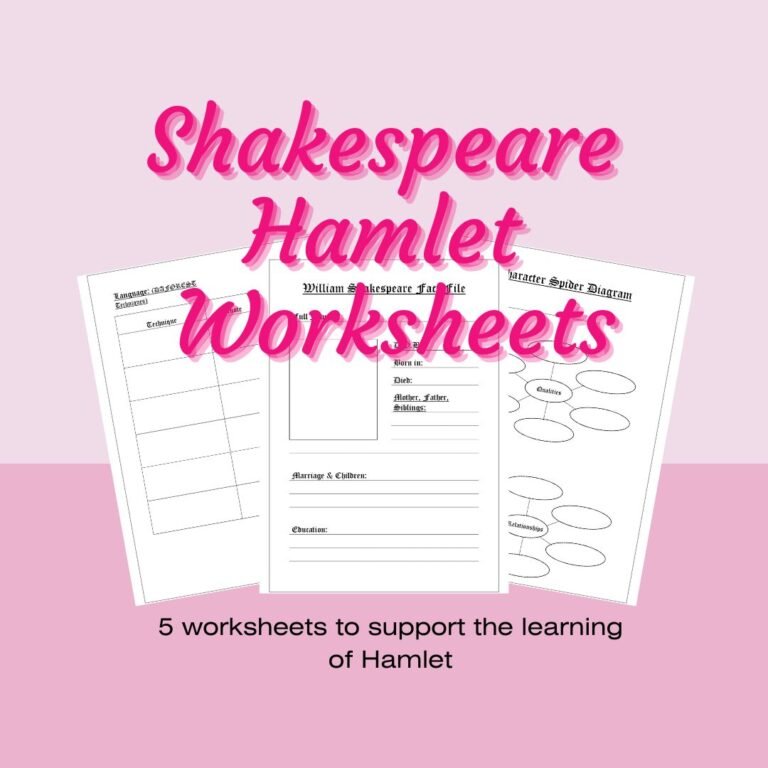Engaging Shakespeare Hamlet Worksheets for Comprehensive Learning