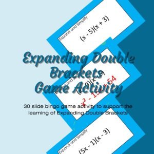 Engaging Expanding Double Brackets Maths Bingo Game: Downloadable and ...