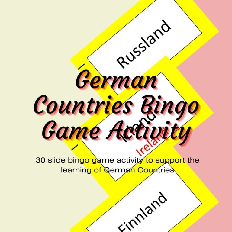 Engaging German Countries Bingo Game: Interactive PowerPoint for ...