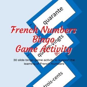Engaging French Numbers Bingo Game: Downloadable Activity for Fun and ...