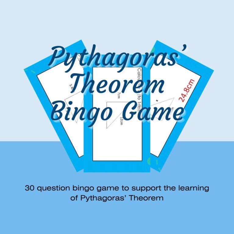 Engaging Pythagoras' Theorem Maths Bingo Game: Interactive Revision ...