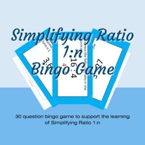 Engaging Maths Bingo Game: Simplifying Ratio 1:n Revision with ...