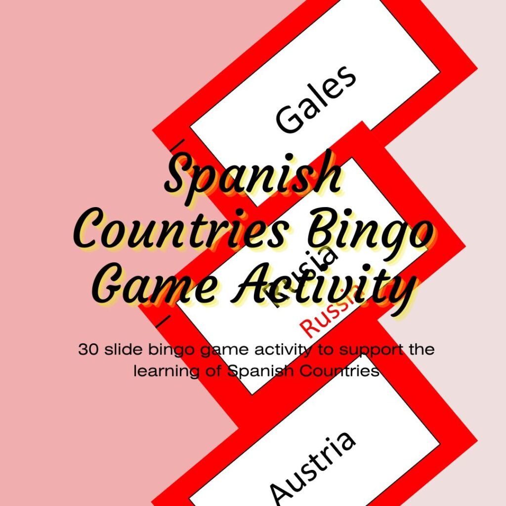 Engaging Spanish Countries Bingo Game: Revise Vocabulary with ...
