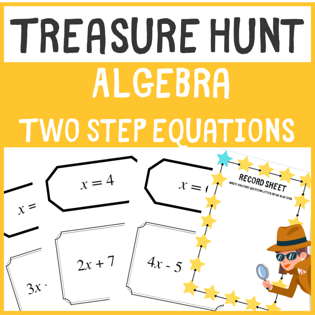 Engage in fun Two-Step Equations Scavenger Hunt