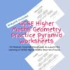 10 Practice Pyramid Worksheets for Math Homework and Revision