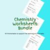 Downloadable Chemistry Worksheets: Boost Learning on key topics